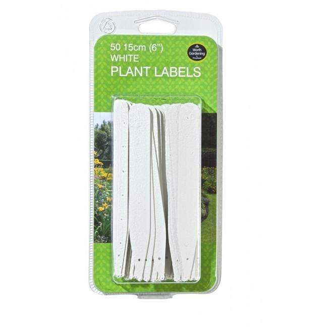 Garland 15cm White Plant Labels 50 pack — Windlebridge Garden Nursery